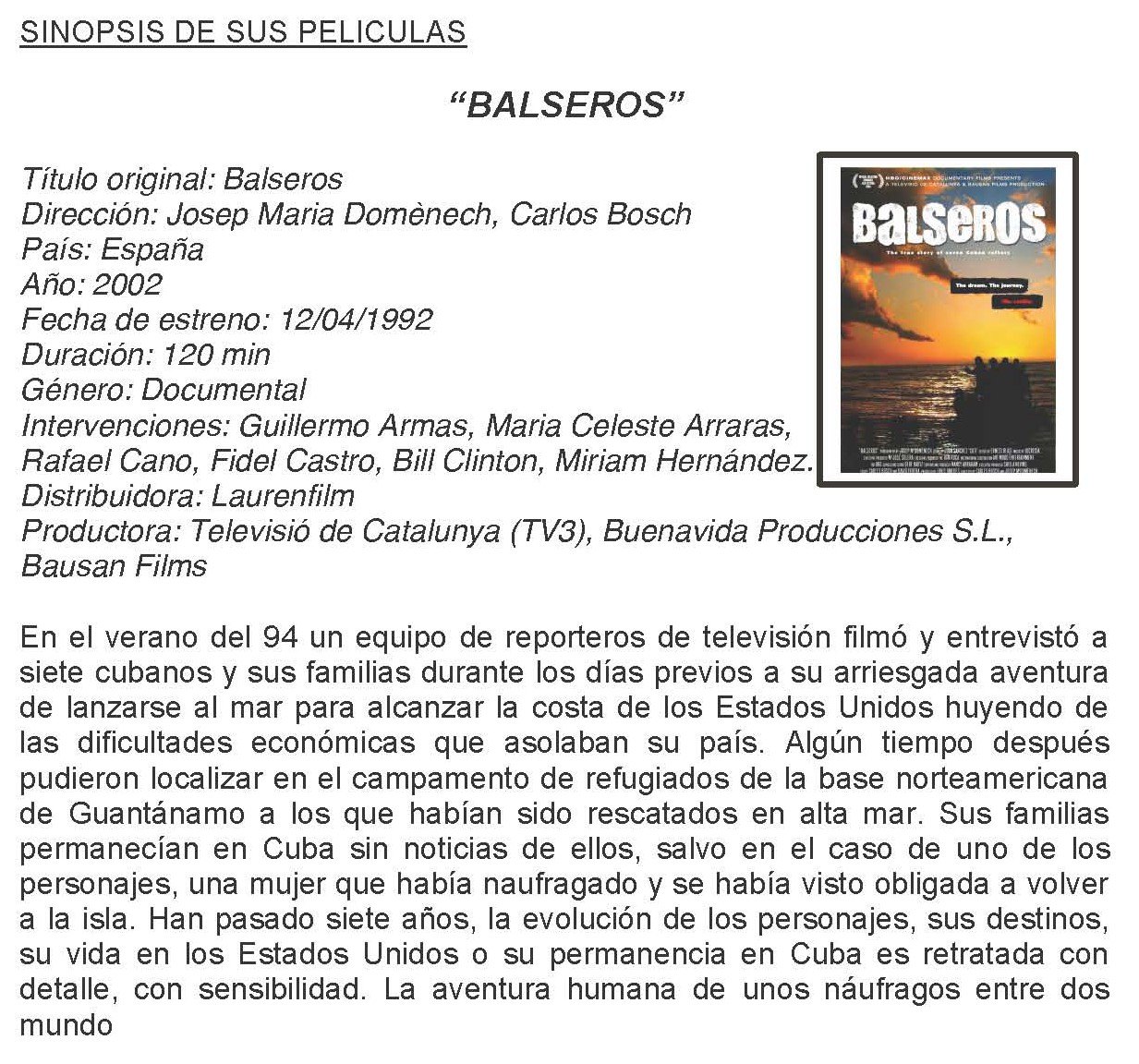 BALSEROS – Miradas Contemporáneas